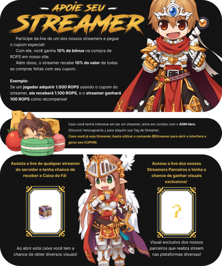 Parceria Streamer - Wiki Hero Ragnarok